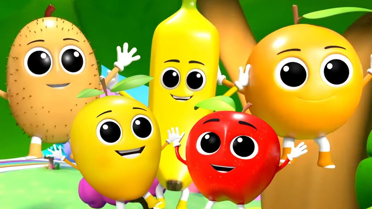 Five Little Fruits, Nursery Rhymes and Learning Videos for Kids - YouTube