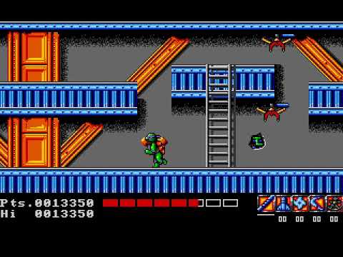 Teenage Mutant Hero Turtles Amiga 500 Gameplay and Walkthrough - YouTube
