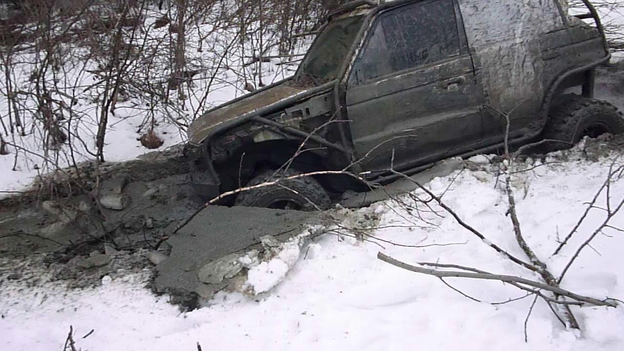 zmota PAJERO MUD OFF ROAD IN SNOW - YouTube