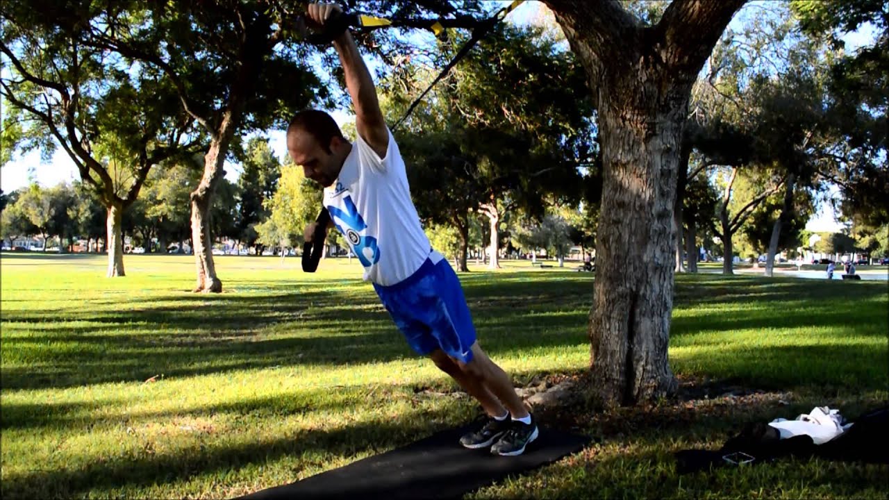 TRX Clock Chest Press - YouTube