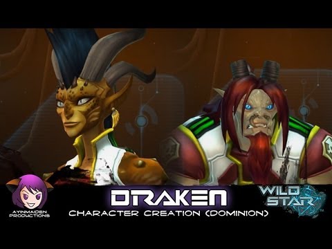 WildStar - Character Creation - Draken (Dominion) - YouTube