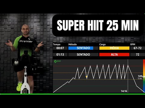 Aula Completa de Bike Indoor, HIIT de 25 min - Premier 360