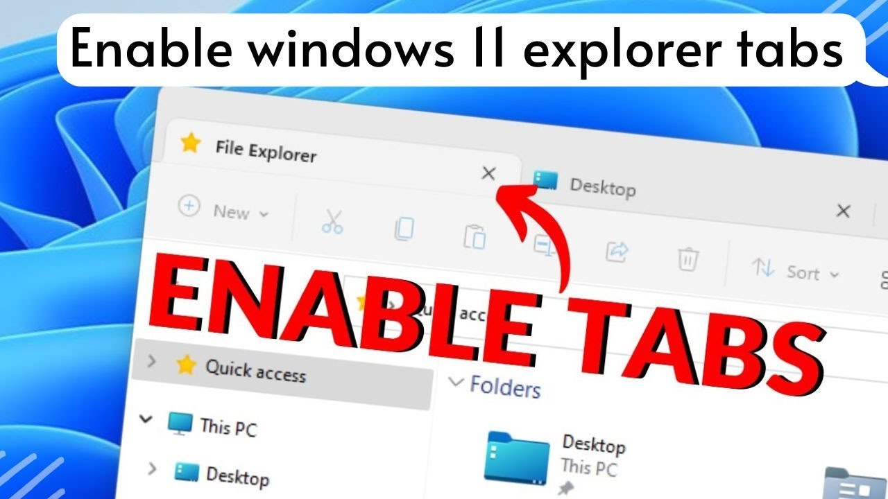 Windows 11: Enable NEW Tabs for File Explorer | Mr Jugaad - YouTube