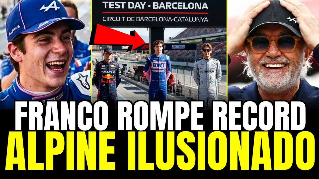Franco Colapinto CERRÓ con una SHOCKEANTE Actuación en Barcelona Test ...