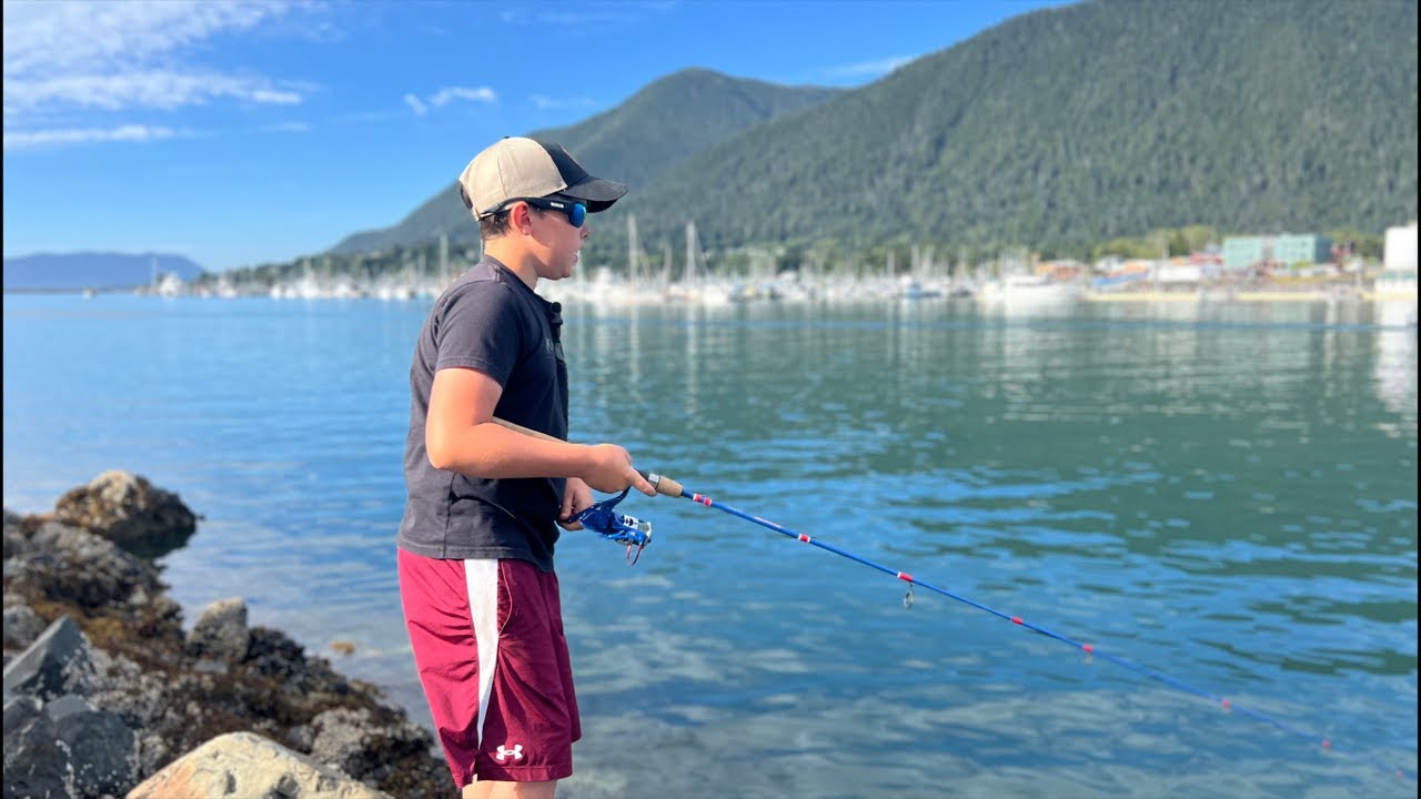 Saltwater Shore Fishing in Alaska - YouTube