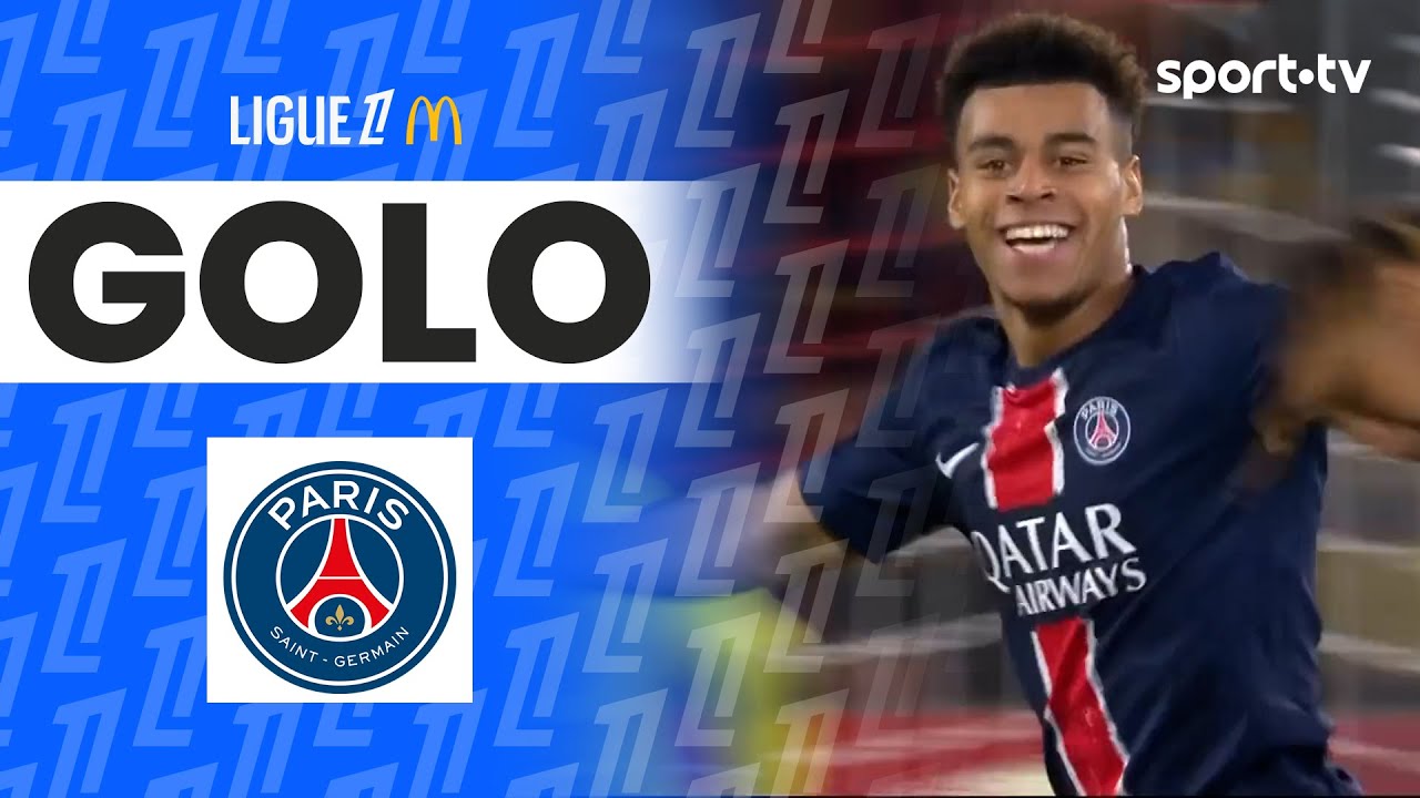 Golo D. Doué: Monaco 0-(1) PSG - Ligue 1 | sport tv - YouTube