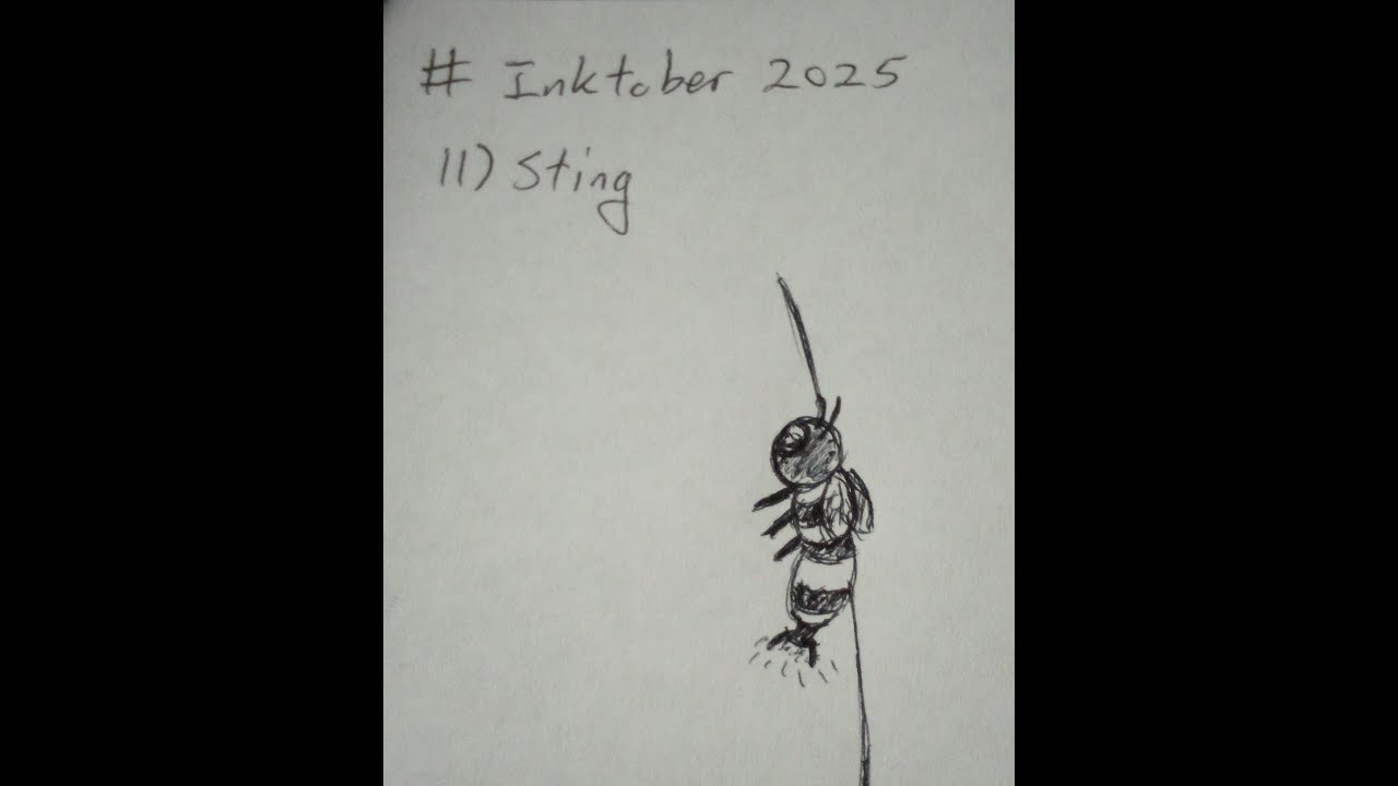 Inktober 2025 - 11. Sting - YouTube