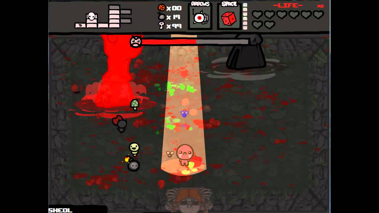 The Binding Of Isaac - Sheol : Isaac VS Satan - Sexy Lazer - YouTube