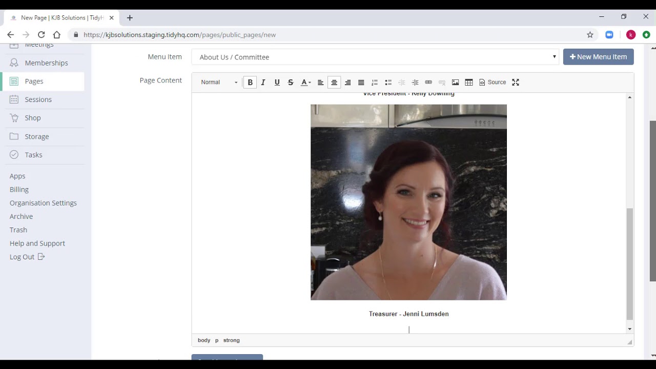 Creating Pages on Your TidyHQ Site - YouTube