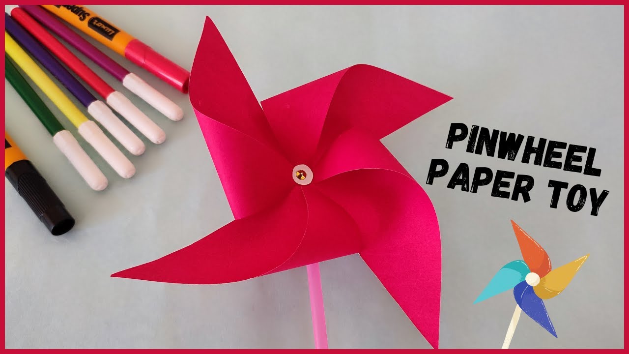 How to Make a Mesmerizing Pinwheel Paper Toy: Easy DIY Tutorial | Paper Windmill Making - YouTube