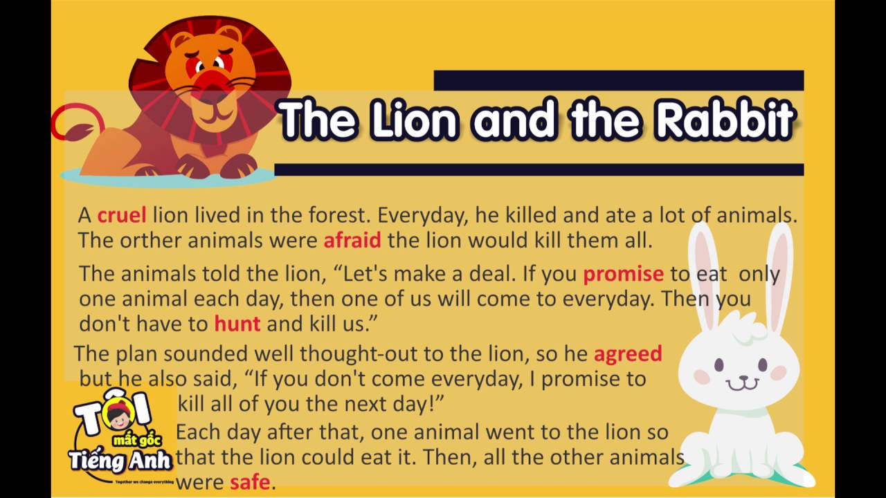 READ - THE LION AND THE RABBIT - YouTube