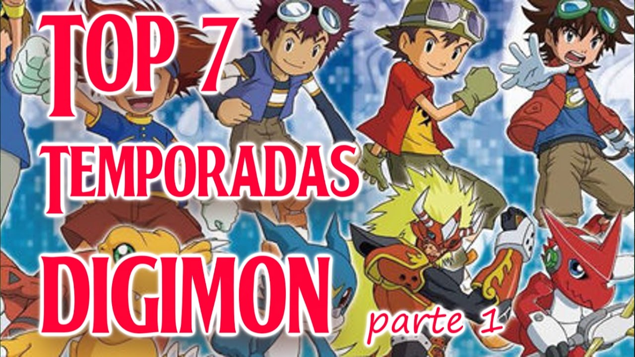 TOP 7 Temporadas de Digimon parte 1 - YouTube