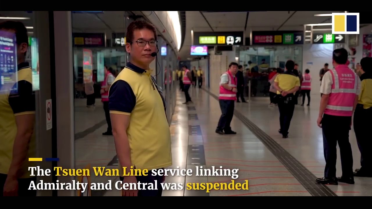 Hong Kong's MTR trains crash during signal test - YouTube