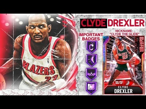 GALAXY OPAL CLYDE DREXLER GAMEPLAY! THIS ANIMATION RUINS THIS CARD! NBA 2k20 MyTEAM - YouTube