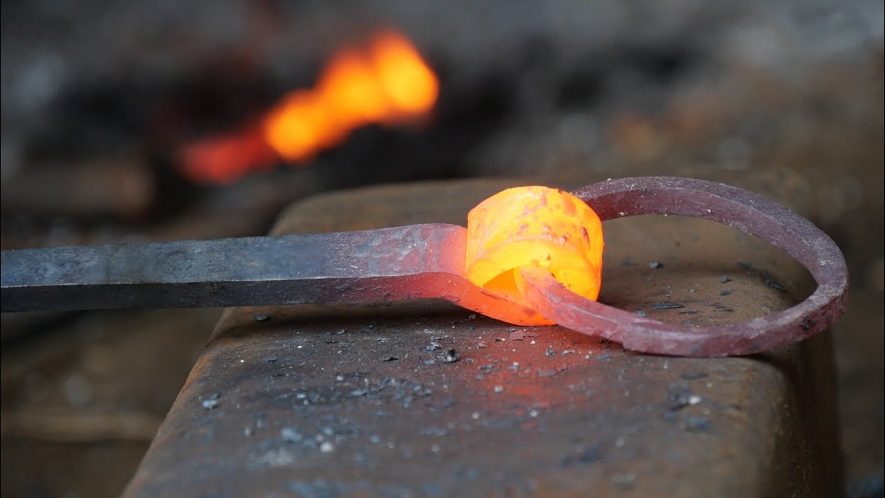 how to make peg | blacksmith | forging a tent peg. - YouTube