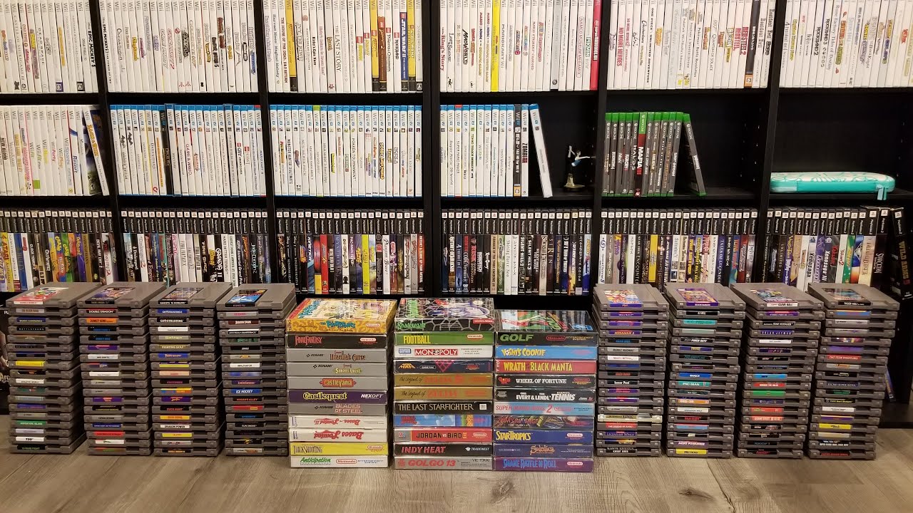 My Nintendo NES Game Collection [190+ Games!] - YouTube