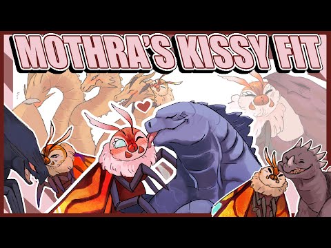 Mothra Kisses Godzilla, King Ghidorah, and Rodan! (Godzilla Comic Dub)