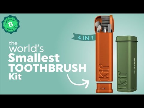 KIF | Pocket-Sized Titanium Toothbrush Kit For On-The-Go - YouTube
