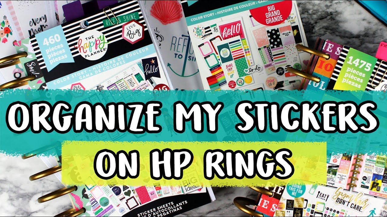 How I Organize My Happy Planner Sticker Books - YouTube