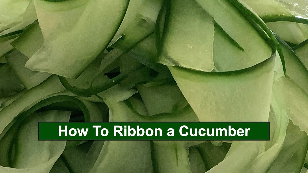 How To Make Cucumber Ribbons! - YouTube