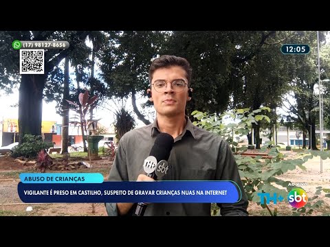 Vigilante é preso suspeito de gravar crianças nuas na internet
