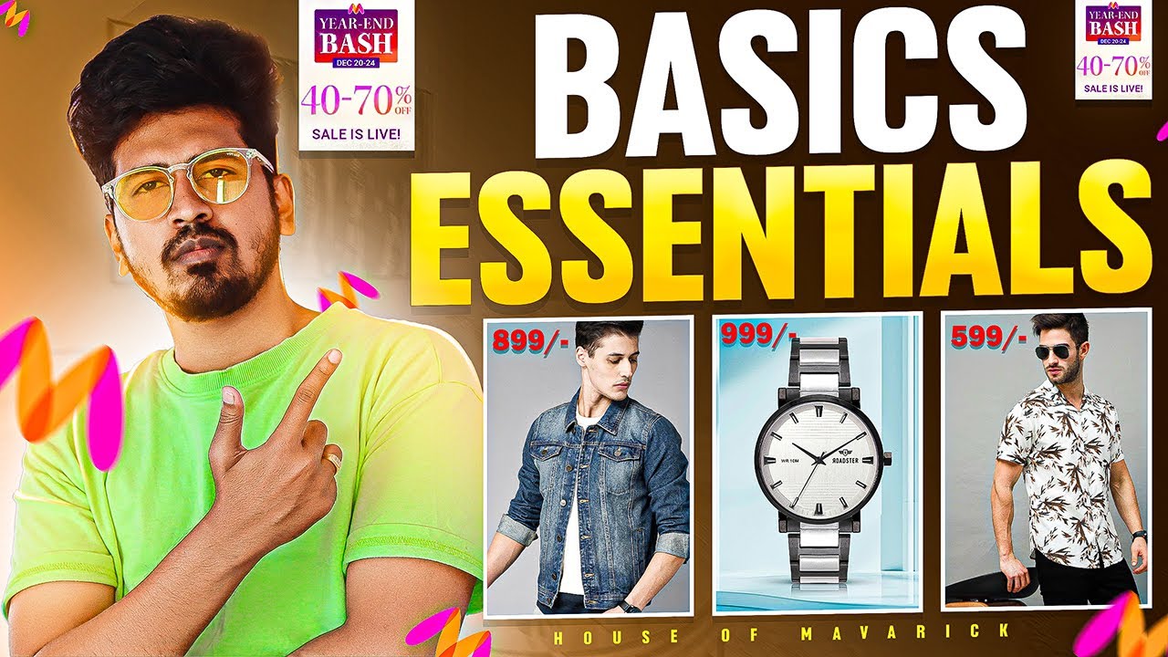 Basic Essentials For Boys Under Budget To Look Amazing - YouTube