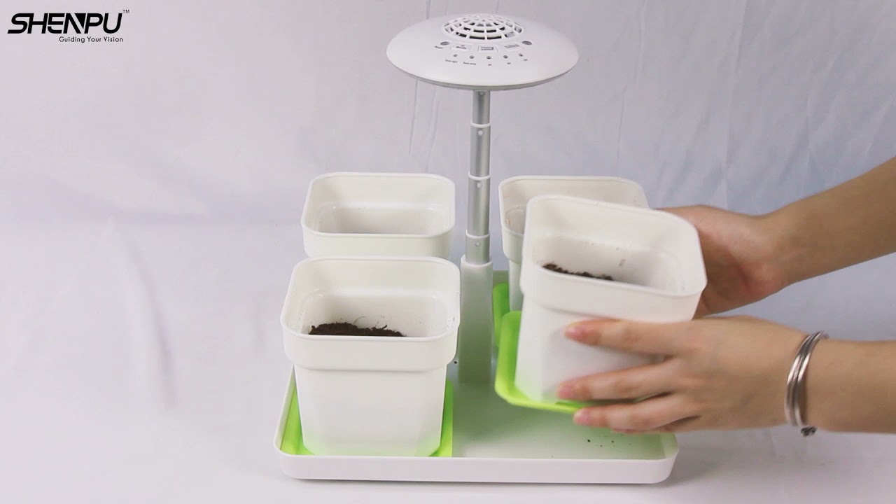 Smart Timing Desktop Flower Pot - YouTube