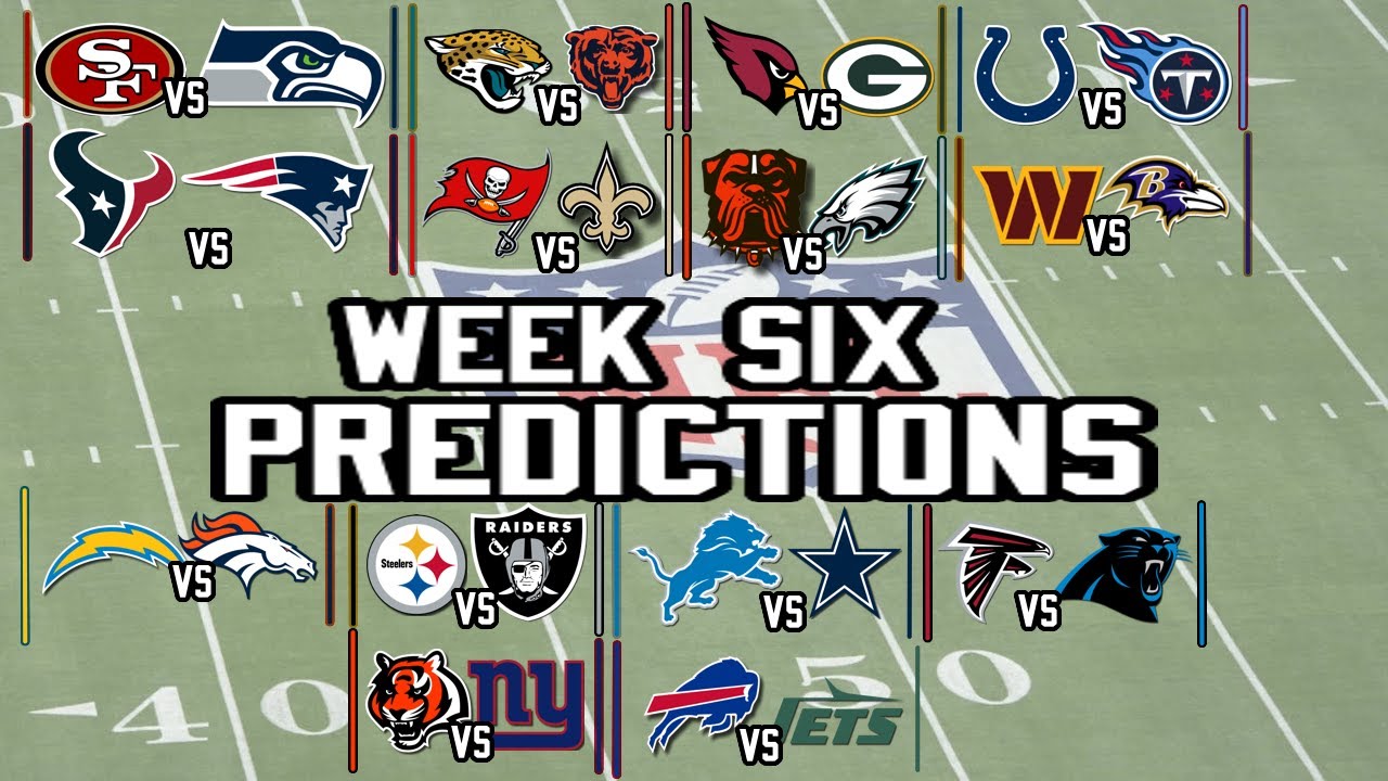 NFL Week 6 Predictions - YouTube