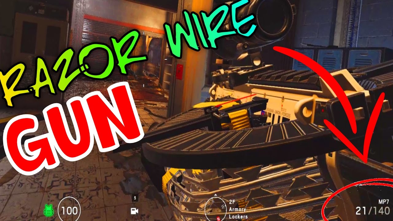 RAZOR WIRE GUN - Rainbow Six Siege: Velvet Shell - YouTube