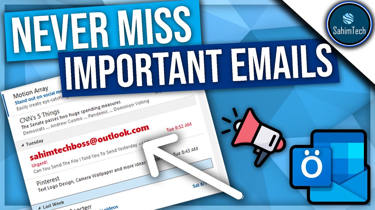 Never Miss any important Emails in Outlook! - YouTube