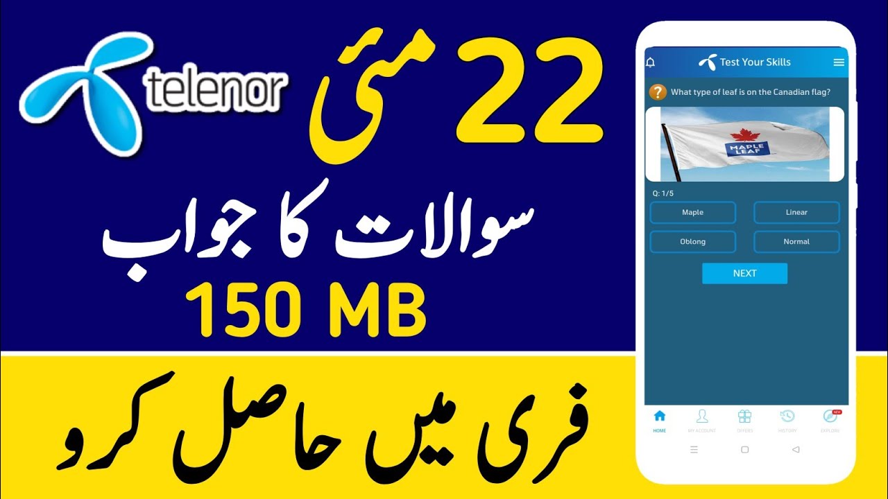 22 May 2023 Questions And Answers | My Telenor Free Internet | My ...