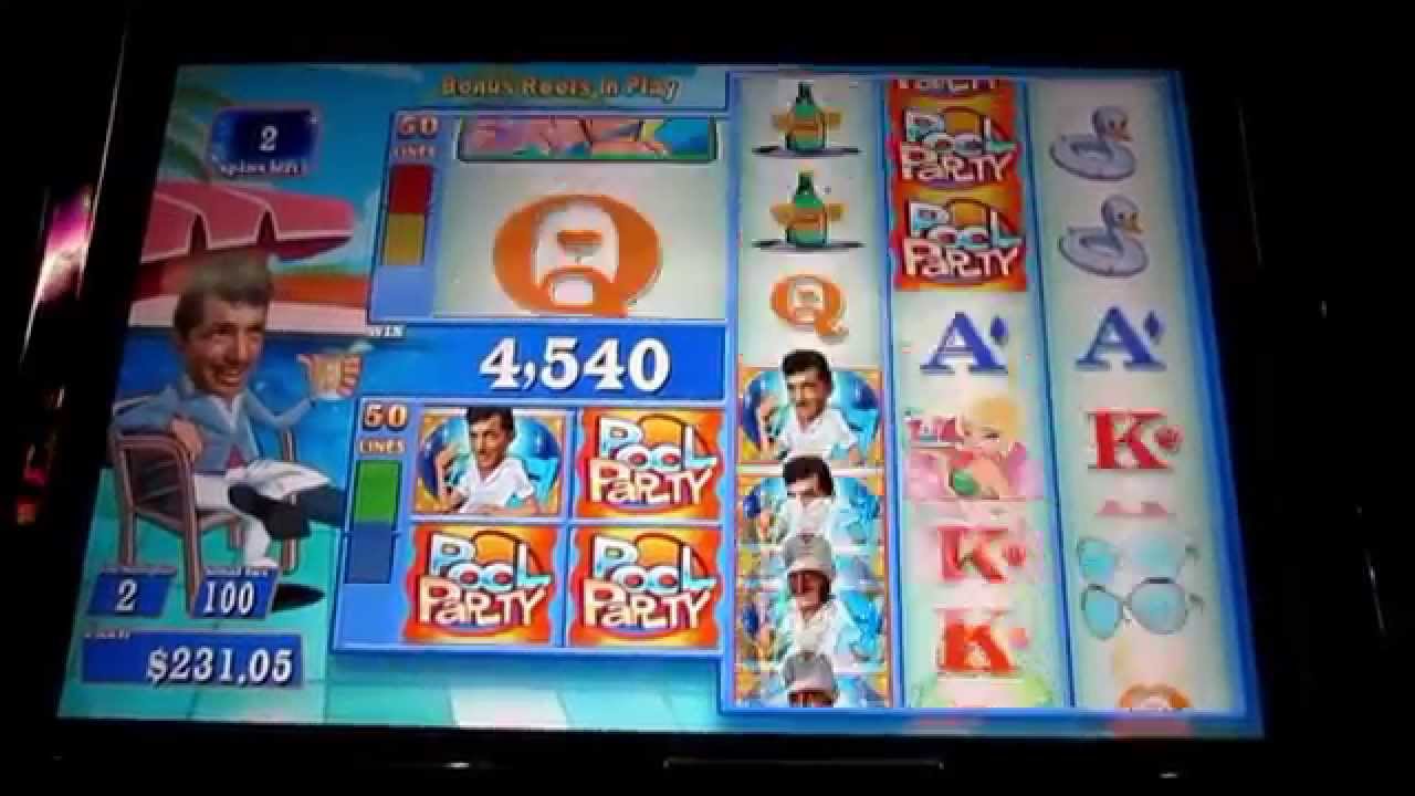 WMS - Dean Martin Pool Party - Big Bet! Huge Win! Over 200x! - YouTube