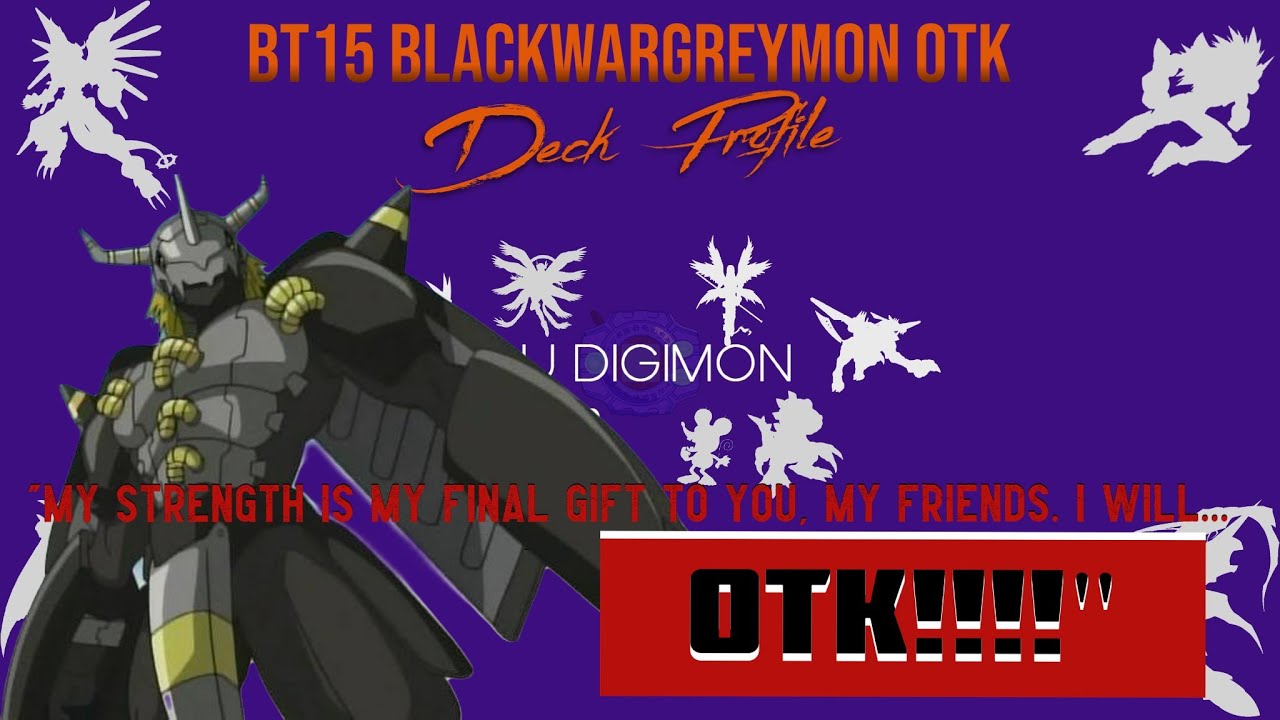 Digimon Blackgreymon Blackwargreymon Digimon TCG Memory