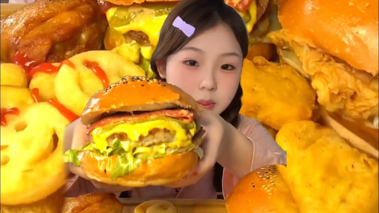 ASMR MUKBANG| EATING MY FAVOURITE BURGER. - YouTube