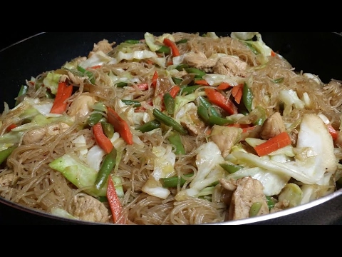Pancit Recipe (Rice Noodles) - YouTube