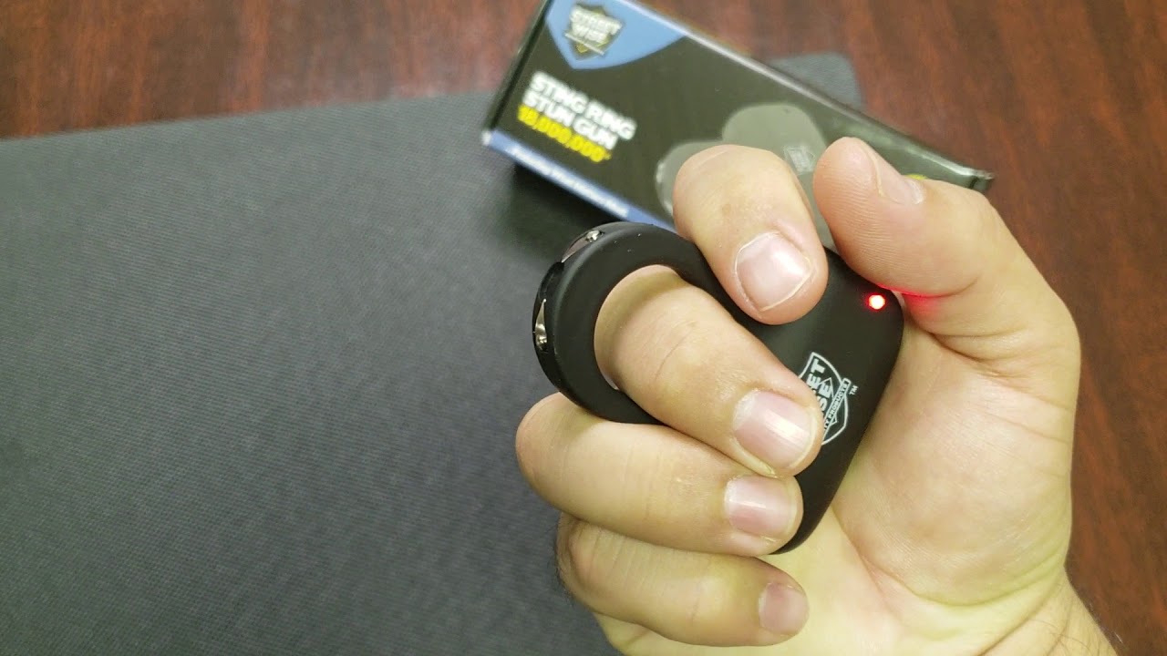 Streetwise Sting Ring 18,000,000 Stun Gun - YouTube