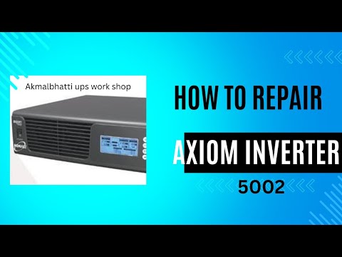 Homage axiom 5002 inverter repair || homage inverter load problem ...