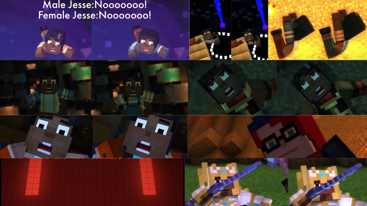 Minecraft Story Mode Episodes 1-8 Deaths - YouTube