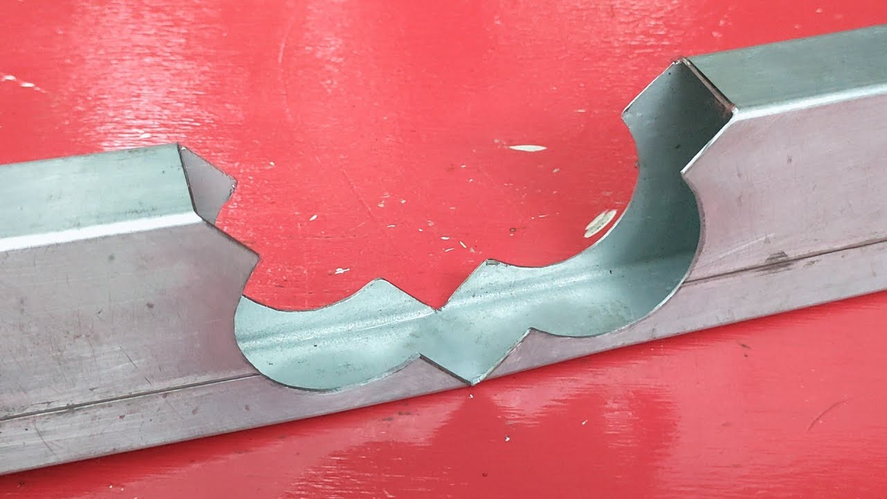 how to make round pipe joints | 90 degree square tube connection idea ...