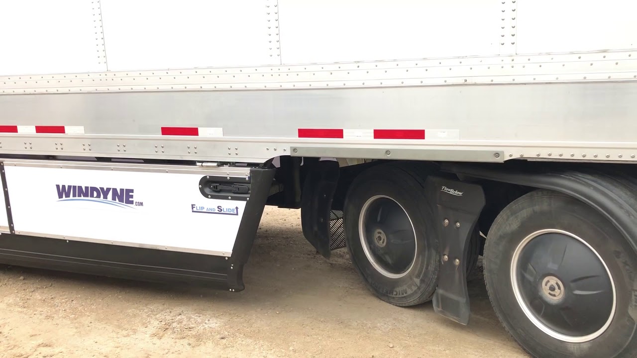 Windyne Trailer Skirts - Fairing Integrating with a Flow Below - YouTube