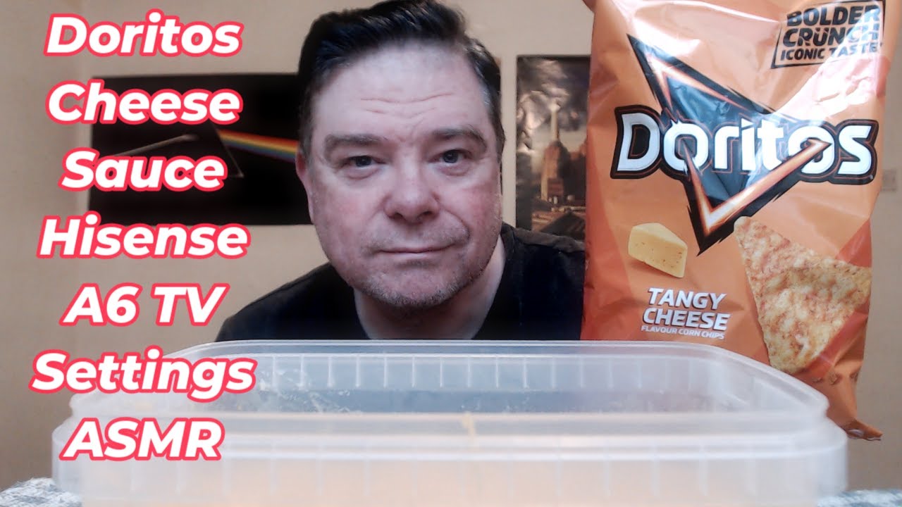 ASMR - Eating Bolder Crunch Doritos With Nacho Cheese Sauce (Hisense A6 ...