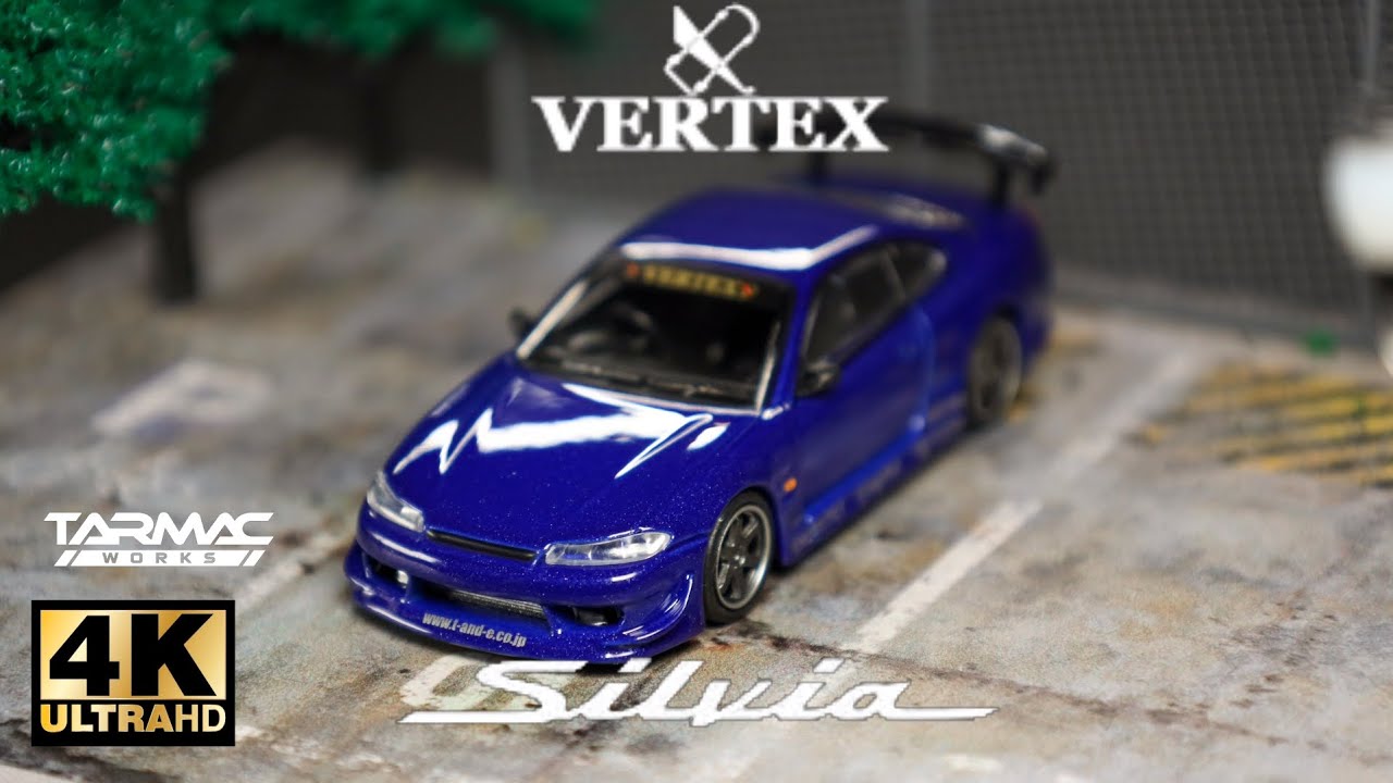 Tarmac Works 1:64 - VERTEX Nissan Silvia S15 Blue Metallic l Cinema ...