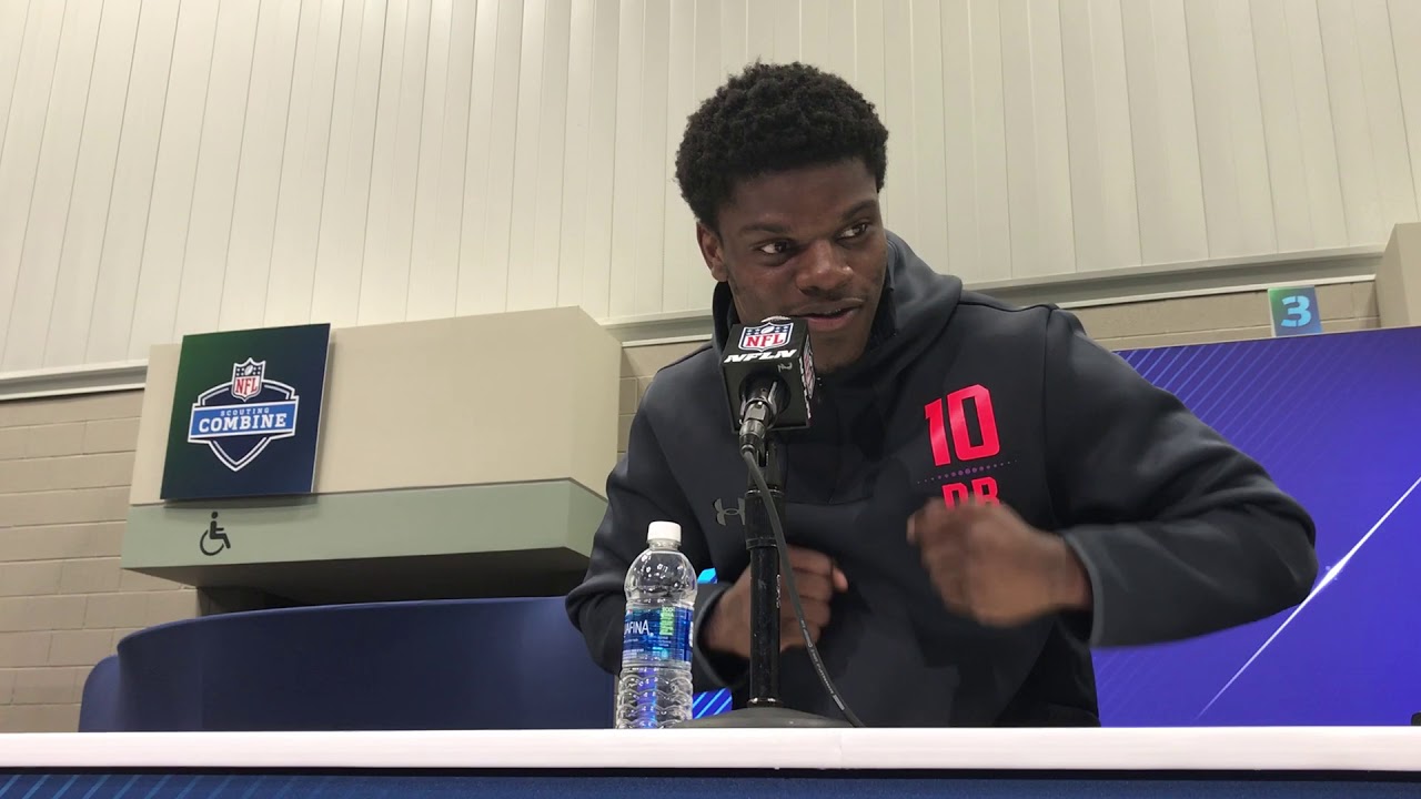Lamar Jackson 2018 NFL Combine Press Conference - YouTube