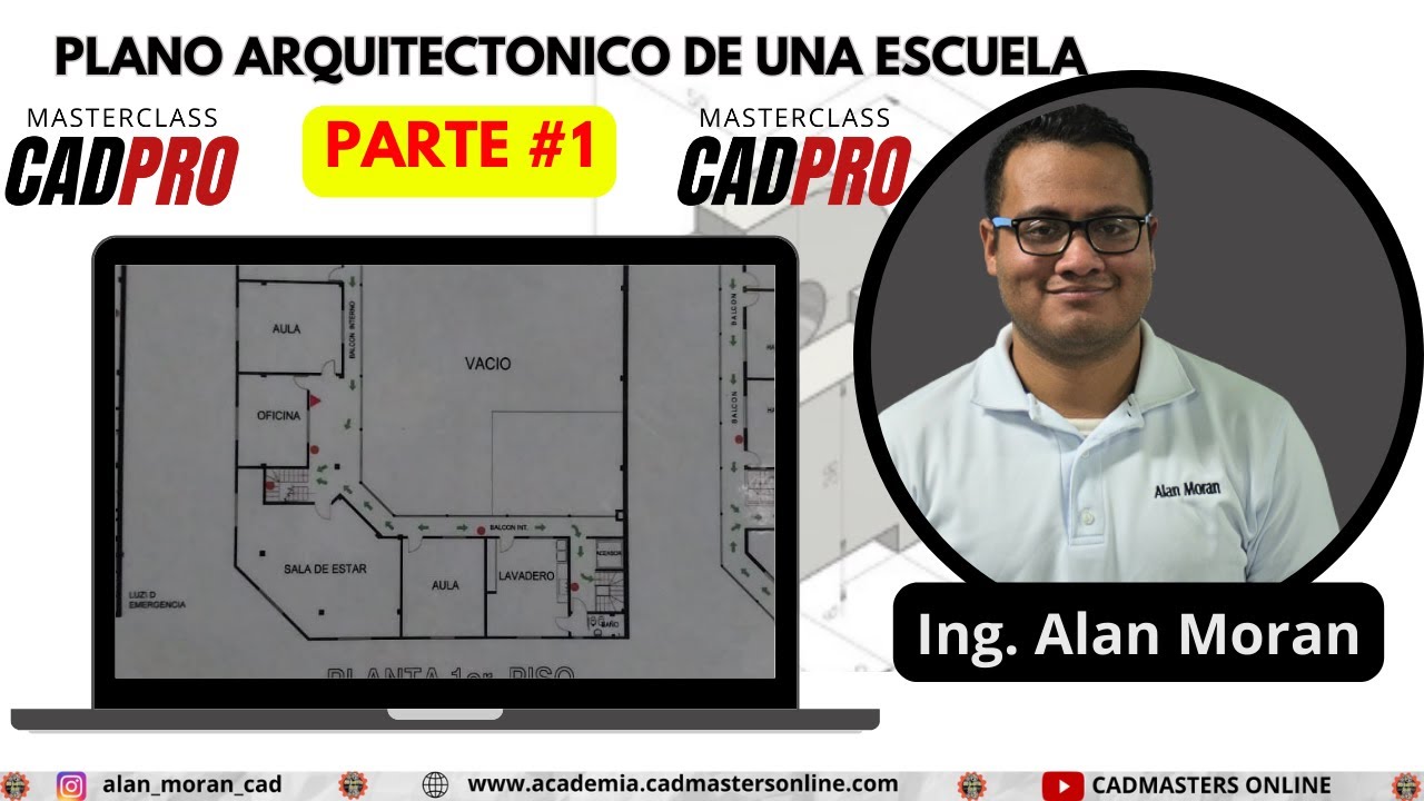 Como CREAR UN Plano Arquitectónico De UNA Escuela Desde cero EN AutoCAD Parte #1 - YouTube