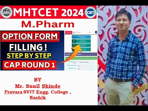 M Pharm CAP Round 1 Option Form I How to Filled M Pharm Admission ...