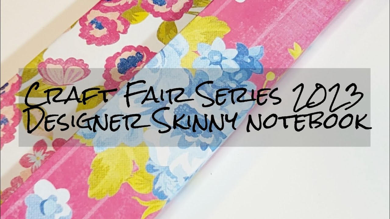Craft Fair Series 2023- Designer Skinny Notepad with pocket # ...