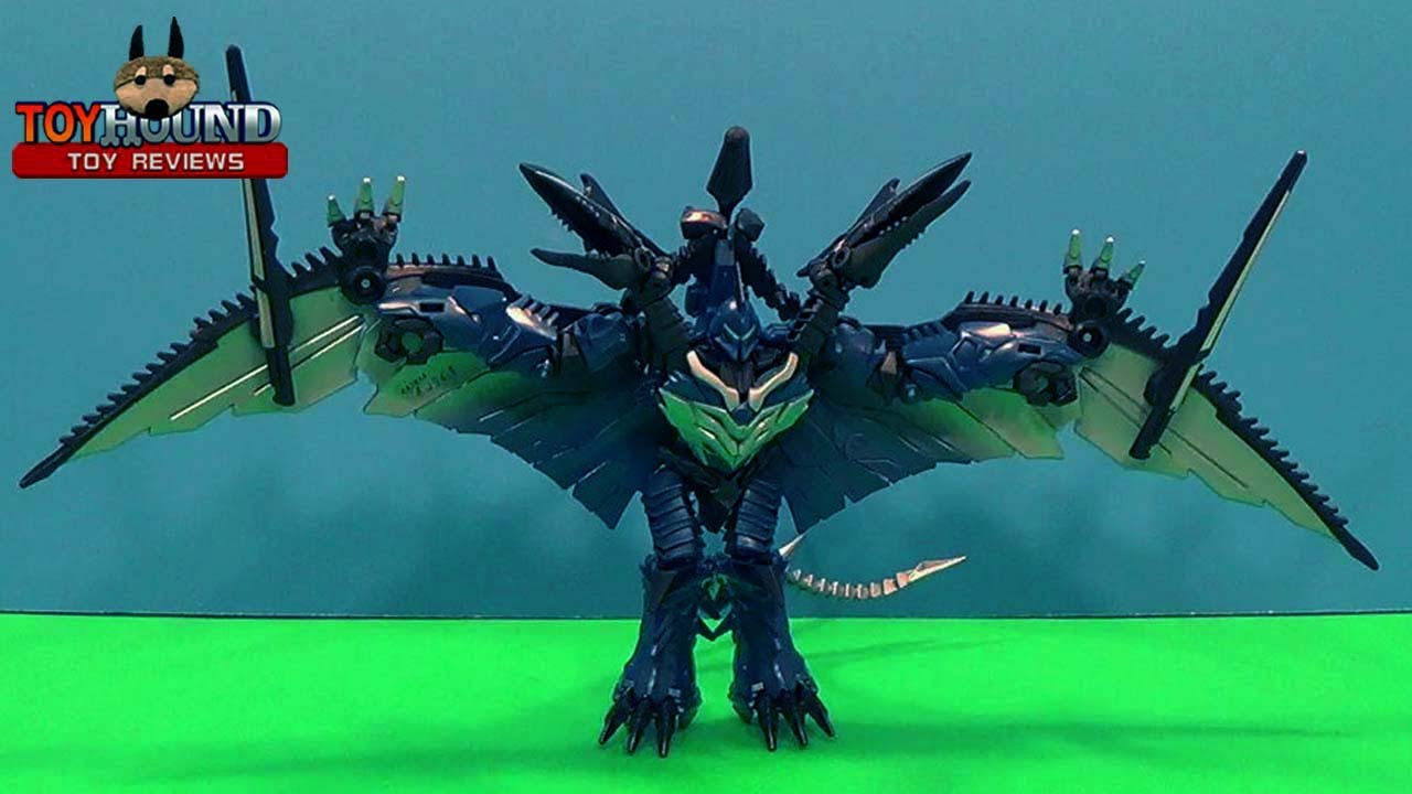 Transformers Age Of Extinction Deluxe Class Dinobot Strafe, Toy Review ...