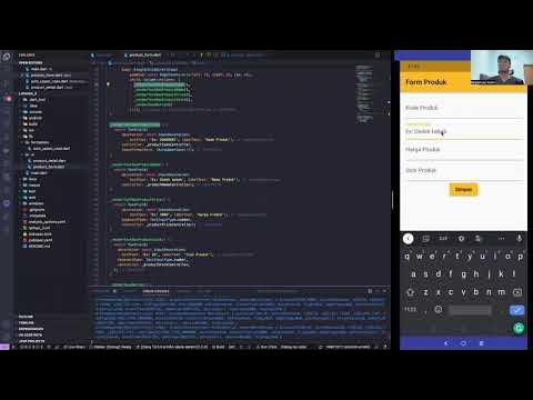 Implementasi Statefulwidget dan Bypass Data Antara Screen Menggunakan Flutter - YouTube