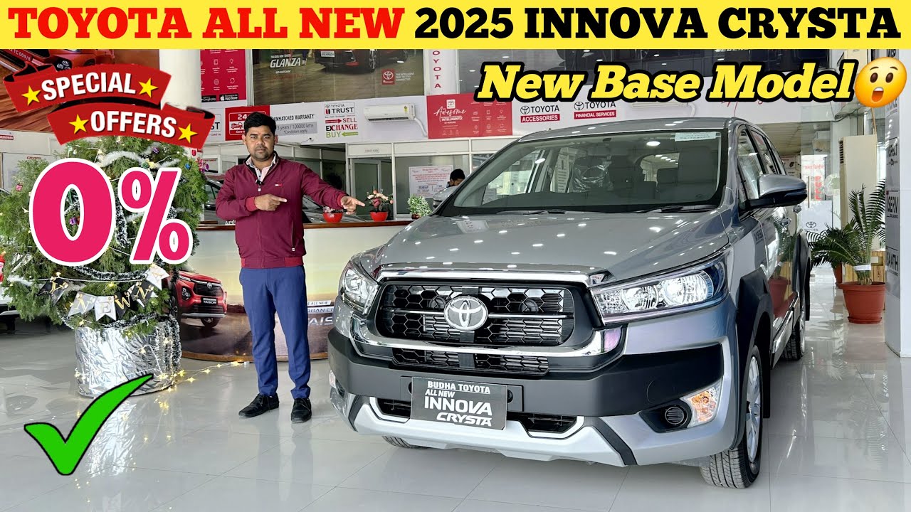 New 2025 Toyota Innova Crysta Base Model 😱|| Best Value For Money 7 ...