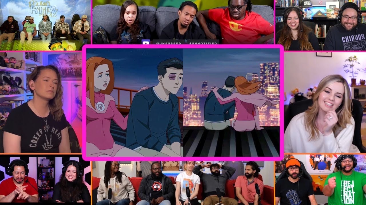 YouTubers React To Mark Almost Confess To Eve | Invincible S2 Ep 8 Mark ...